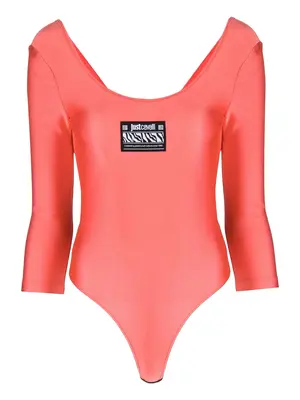 Just Cavalli Logo-patch Bodysuit - Pink