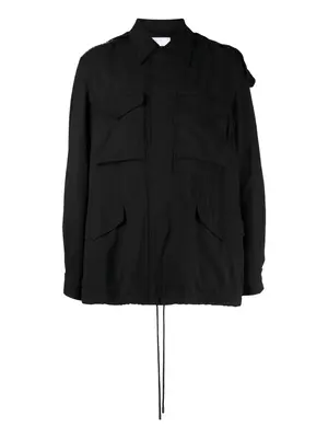 4SDESIGNS Panel-detail Jacket - Black