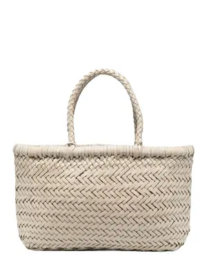 Dragon Diffusion Mini Flat Gora Leather Tote Bag - Neutrals
