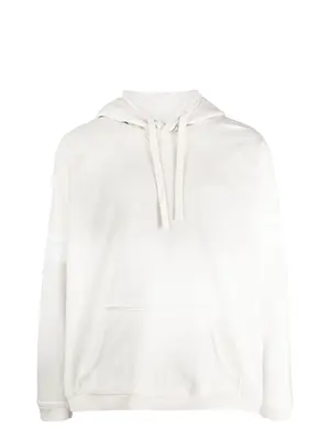 Guess Slogan-print Striped Hoodie - White