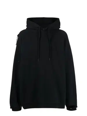 Raf Simons Artwork-print Cotton Hoodie - Black