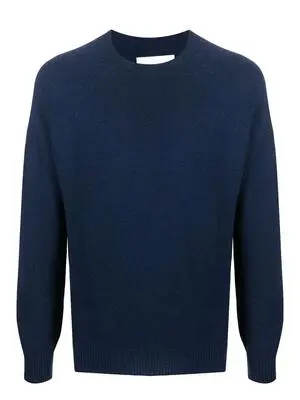 JIL SANDER Fine-knit Virgin Wool Jumper - Blue