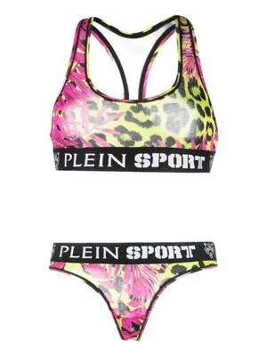 PLEIN SPORT Logo-underband Lingerie Set - Pink