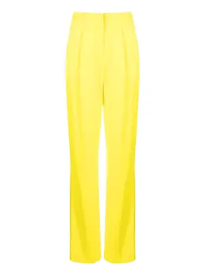 MSGM Full-length Straight-leg Trousers - Yellow