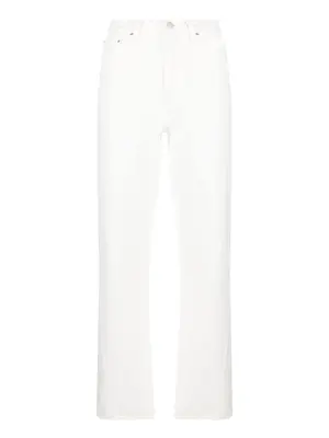 TOTEME Five-pocket Wide Leg Jeans - White