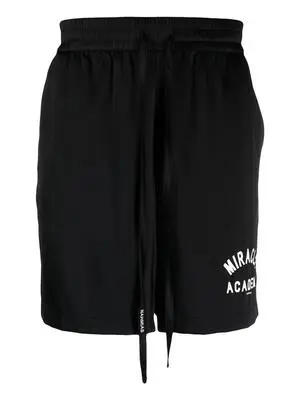 NAHMIAS Graphic-print Silk Shorts - Black