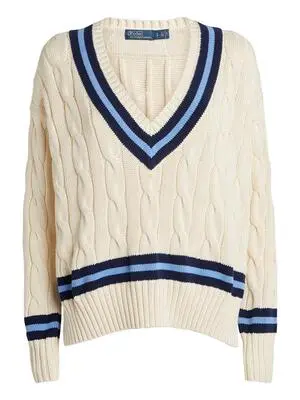Polo Ralph Lauren Cable-knit Cricket Sweater - Blue