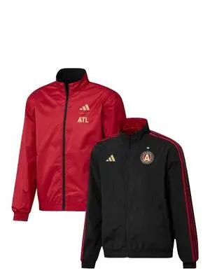 Adidas Atlanta United Fc 2023 On-field Anthem Full-zip Reversible Team Jacket - Black
