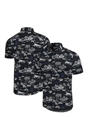 Reyn Spooner Miami Marlins Kekai Performance Button-up Shirt - Black