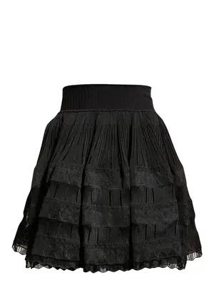 Alaïa Crinoline Mini Skirt Noir Alaia