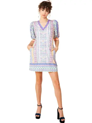 Hale Bob Leanna Beaded Jersey Dress - Multicolor