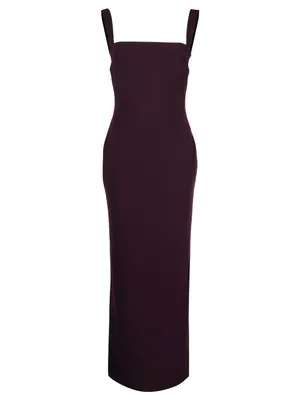 Solace London Joni Square-neck Gown - Purple