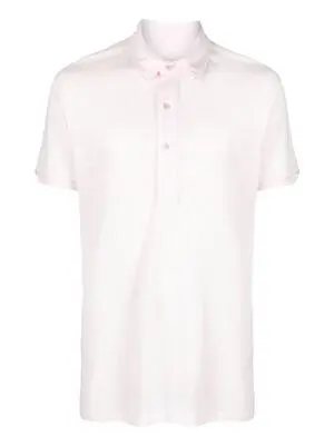 Orlebar Brown Sebastian Linen Polo Shirt - Pink