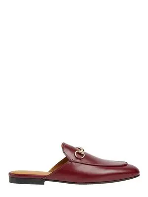 Gucci Princetown Leather Mules Rosso Ancora