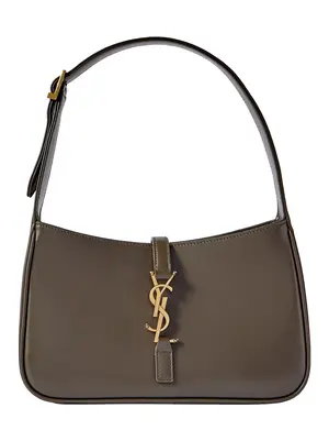 Saint Laurent SAINT LAURENT Le 5 À 7 Mini Leather Shoulder Bag Green