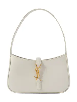 Saint Laurent SAINT LAURENT Le 5 À 7 Mini Leather Shoulder Bag White