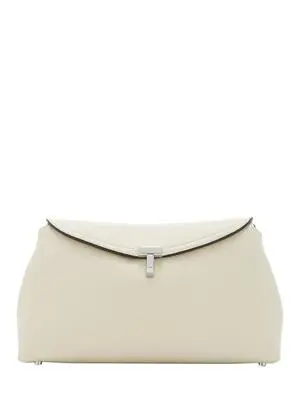 TOTÊME T-Lock Leather Clutch