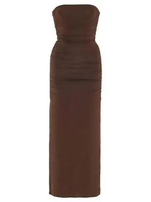 Posse Isabela Strapless Maxi Dress - Brown