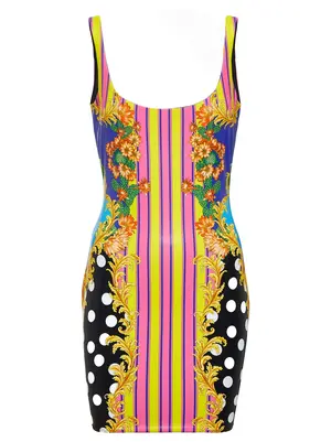 Versace Medusa Palm Springs Minidress - Multicoloured