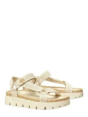 Tory Burch Kira Burch Sandal New Ivory/ginger Shortbread