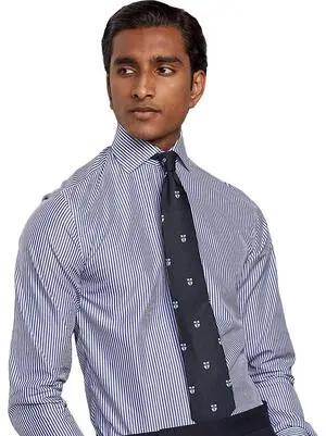 Ralph Lauren Bengal-stripe French Cuff Shirt - Blue And White