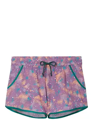 Paradised Hanna Printed Voile Shorts - Purple