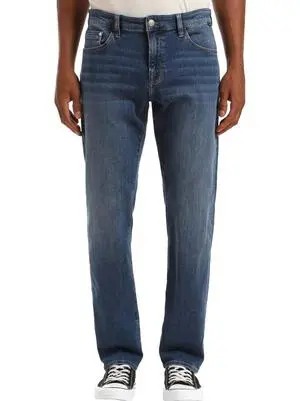 MAVI Marcus Slim Fit Straight Leg Jeans - Mid Foggy