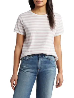 Lucky Brand Lucky Brand Print T-Shirt Natural Stripe