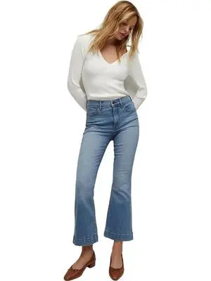 Veronica Beard Carson Kick-Flare Jean Amethyst