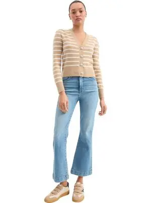 Veronica Beard Carson Kick-Flare Jean Enough Said