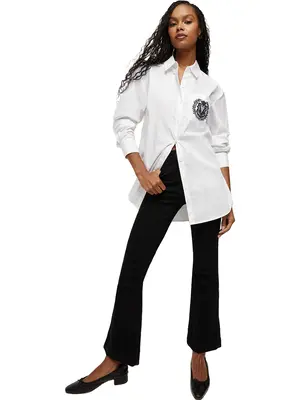Veronica Beard Carson Kick-Flare Jean Onyx