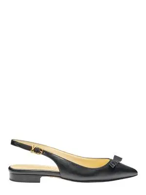 Sarah Flint Natalie Slingback Ballet Flat Black Calf