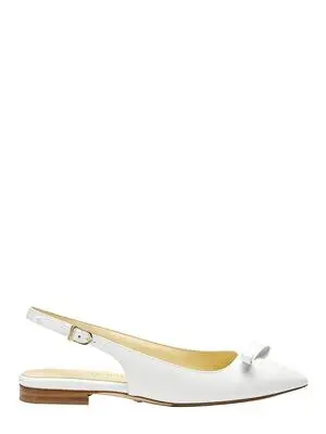 Sarah Flint Natalie Slingback Ballet Flat White Calf