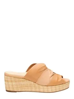 Sarah Flint Perfect Arabesque Wedge 50 - Two-tone Camel Nappa & Woven