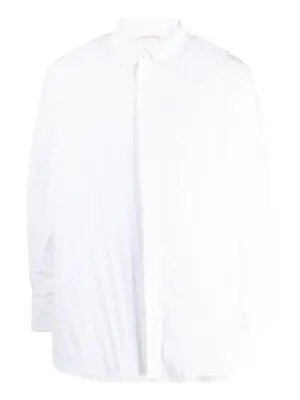 Valentino Garavani Pleated Long-sleeve Shirt - White