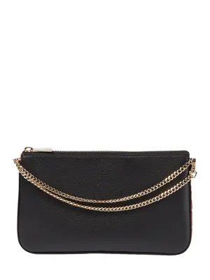 CHRISTIAN LOUBOUTIN Loubila Leather Clutch - Black
