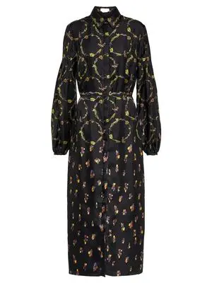 Gabriela Hearst Mauri Printed Maxi Dress - Black