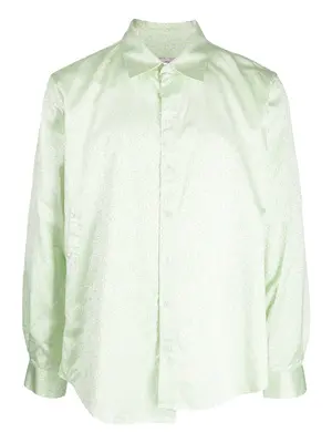 Martine Rose Wrap Floral Print Shirt - Green