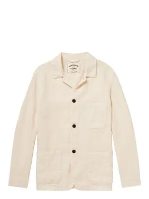 Portuguese Flannel Labura Slim-fit Linen Jacket - Neutrals