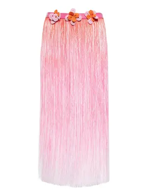 ROBERTA EINER Ombré Tassel Midi Skirt - Pink