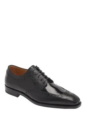 FERRAGAMO Frisco Wingtip Derby - Nero