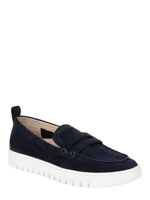Vionic Uptown Hybrid Penny Loafer - Navy/white Suede