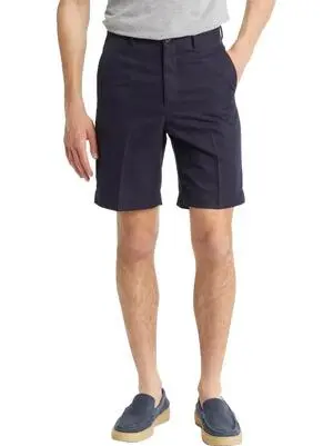 Berle Flat Front Shorts - Navy