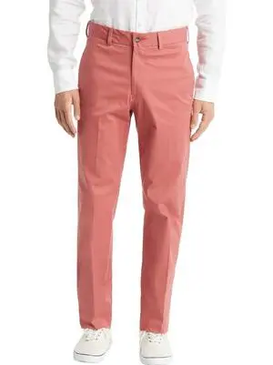 Berle Charleston Khakis Pleated Chino Pants - Charleston Brick