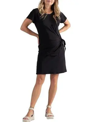 CACHE COEUR Cache Coeur Matelot Maternity/Nursing Dress Black