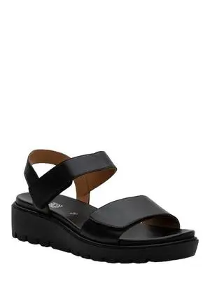 ARA Bellvue Ii Strappy Sandal - Black Nappa Leather