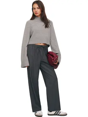 REFORMATION Olina Pant Charcoal