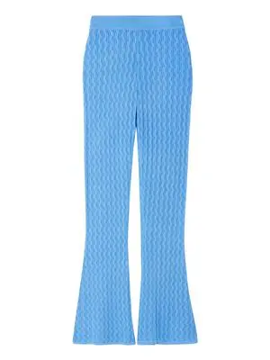 DODO BAR OR Dodo Bar Or Sophia Pointelle Knit Flared Pants
