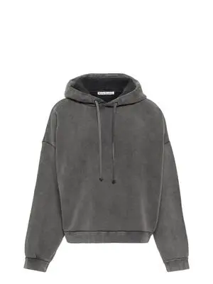 Acne Studios Faded Cotton Hoodie - Black