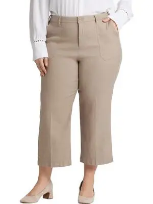 NYDJ Utility Wide Leg Capri Pants - Saddlewood